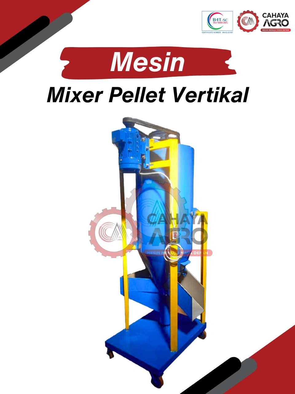 MESIN MIXER PELET VERTIKAL 500-1000kg/jam CA-PP-MPV-500 | Cahaya Agro